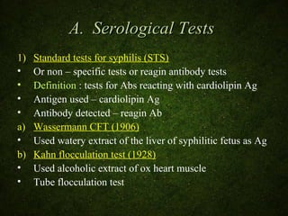 Lab diagnosis of syphilis | PPT