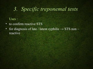 Lab diagnosis of syphilis | PPT