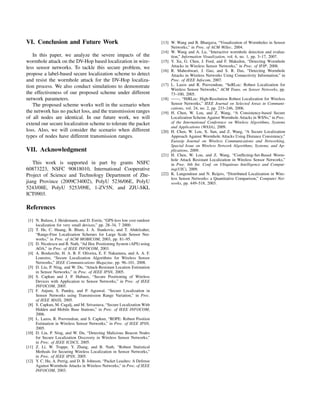 Label based dv-hop localization against wormhole attacks in wireless sensor networks | PDF