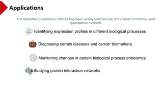 A brief introfuction of label-free protein quantification methods | PPTX