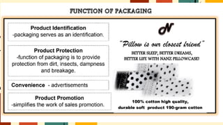 MARKETS FINISHED HOUSEHOLD LINENS IN VARIED/CREATIVE WAYS (LABEL ...