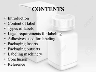 Label and labeling | PPTX | Pharmaceutical Drugs | Medical Health
