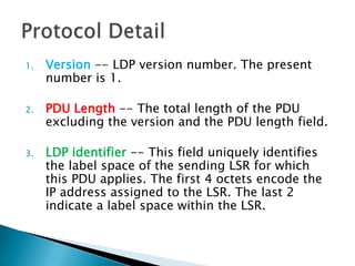 Label Distribution Protocol | PPTX