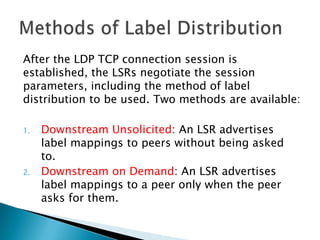 Label Distribution Protocol | PPTX