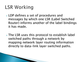 Label Distribution Protocol | PPTX