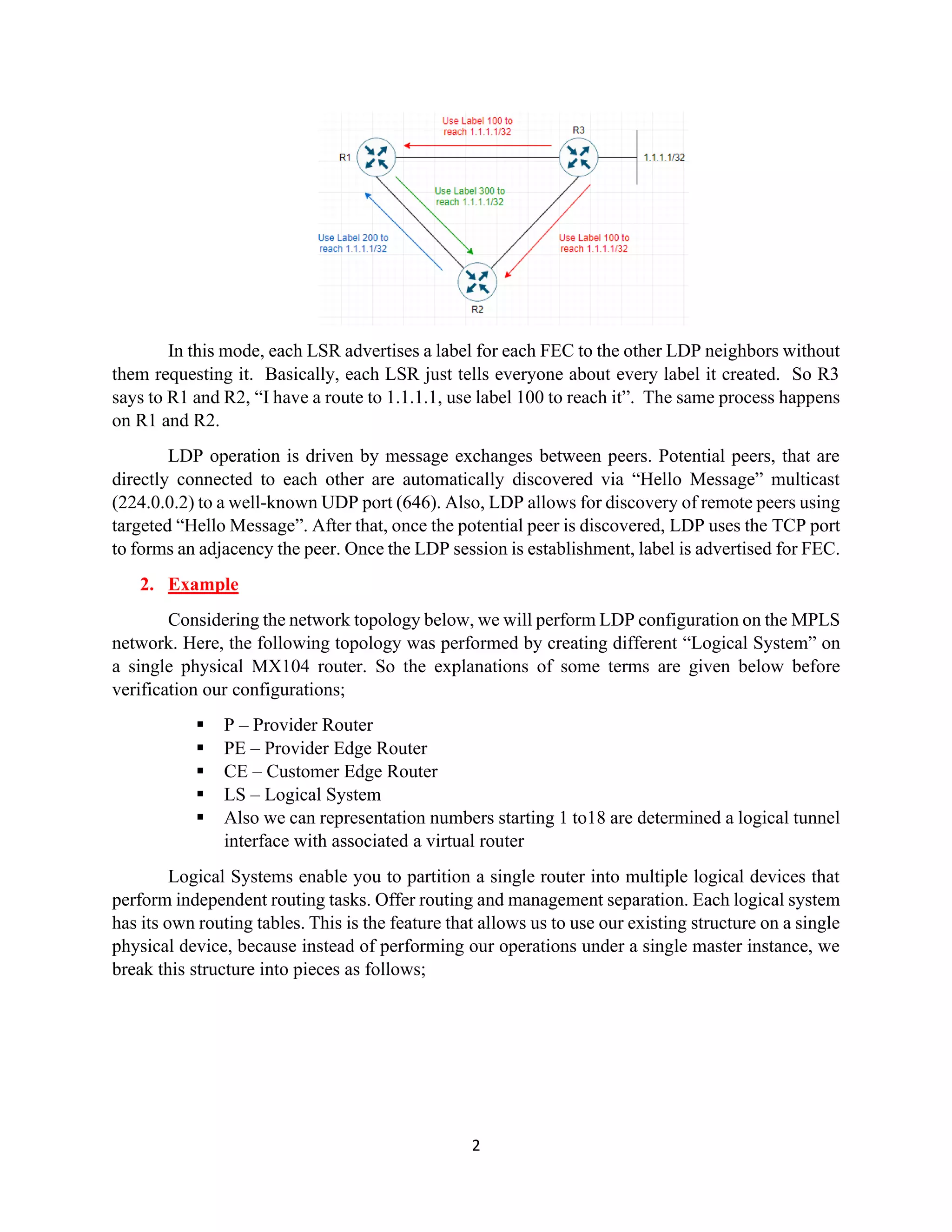 Label distribution protocol | PDF