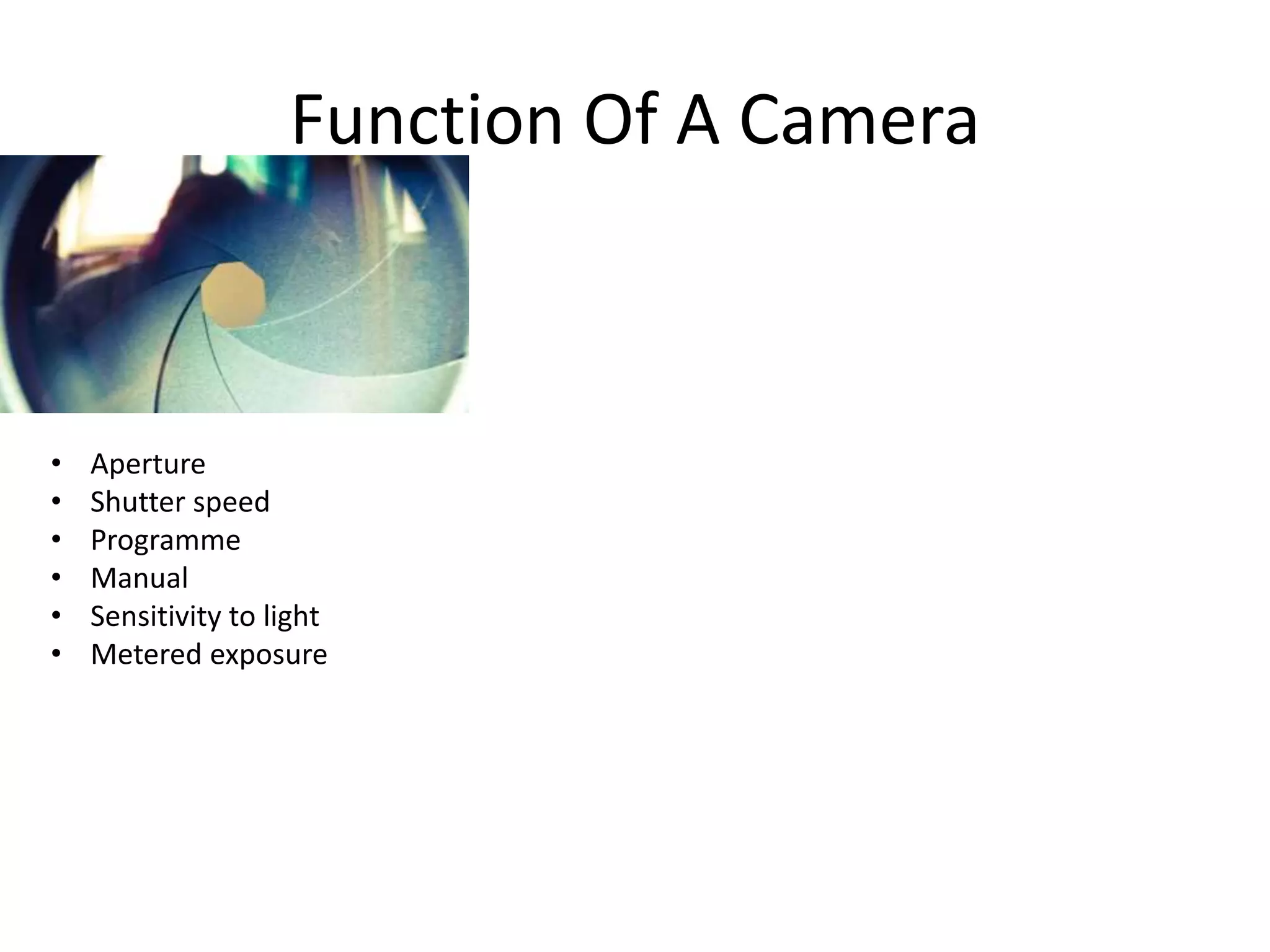 Labeled camera and functions | PPTX