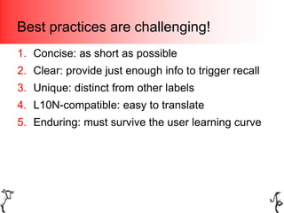 Label Editing: great things in small packages | PPT