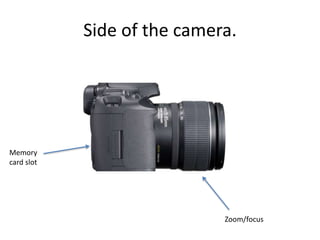 Labeled parts of a camera | PPTX
