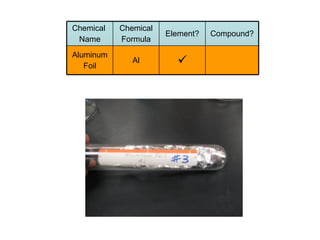 Lab Elements & Compounds Web | PPT