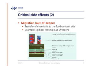 Design4Food, optimized inking for food packaging | PPT