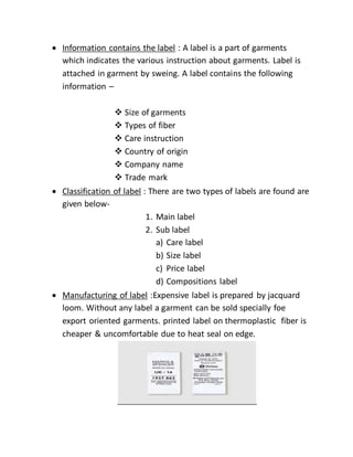 Label fabrics | DOCX