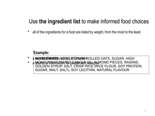 Nutrition Labels and Food Labelling for Healthy Eating | PPTX
