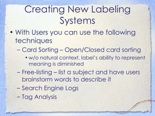 Labeling Systems | PPT | Web Design and HTML | Internet