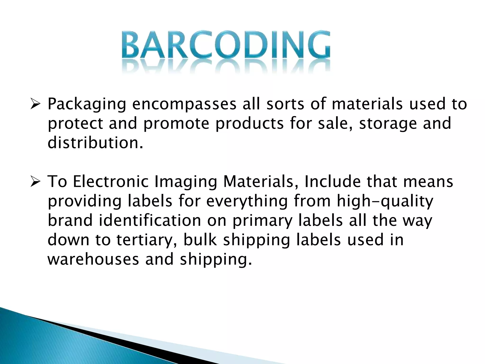 Labeling and Bar coding | PPTX