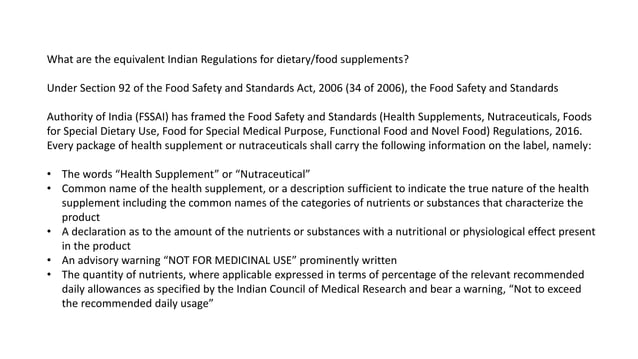 Labeling dietary supplements | PDF