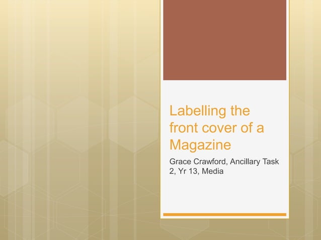 Labeling the front cover of a Film Magazine | PPTX