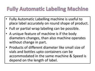 Labeling in pharmaceutical packaging | PPTX