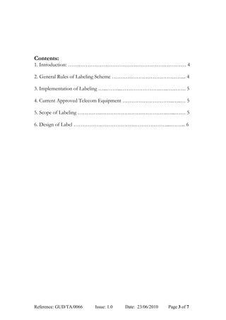 Labeling scheme guidelines | PDF