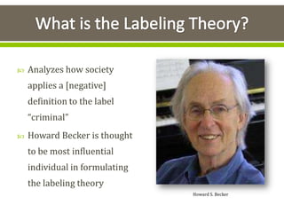 Der Labeling Approach . Kriminalität Nach Howard S. Becker – LENB