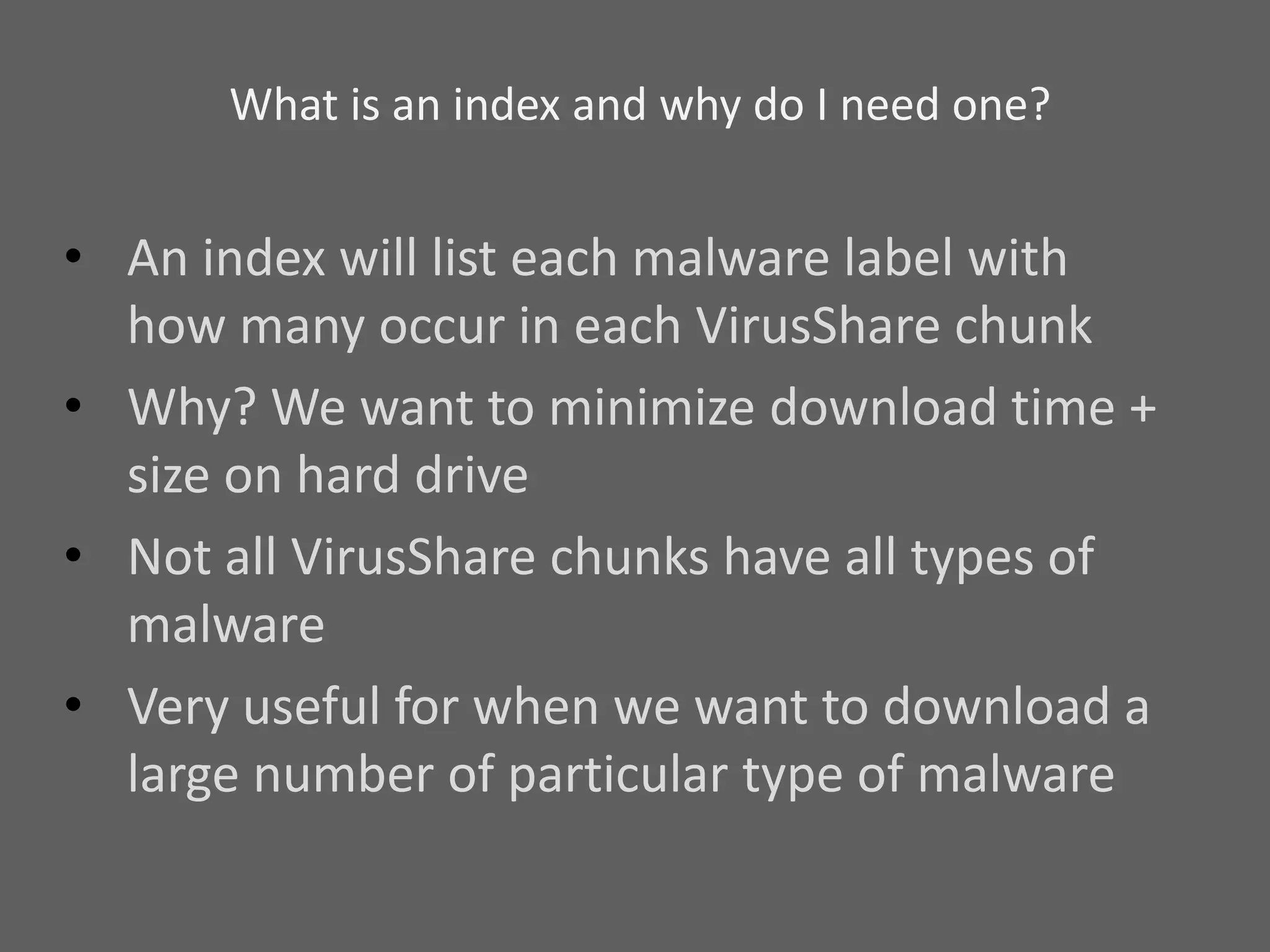 Labeling the virus share malware dataset lessons learned | PPTX