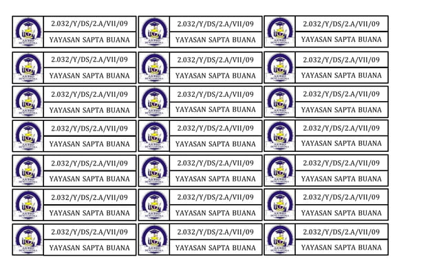 Label inventaris | PPT