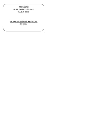 Label kad undi guru | DOCX
