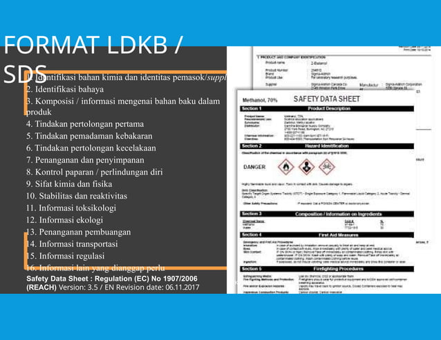 label & lembar data keselematan bahan kimia | PPTX