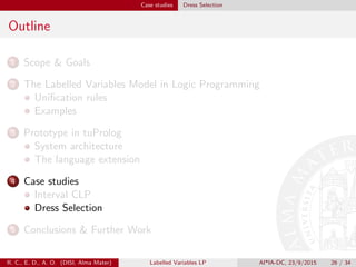 Labelled Variables in Logic Programming: A First Prototipe in tuProlog ...