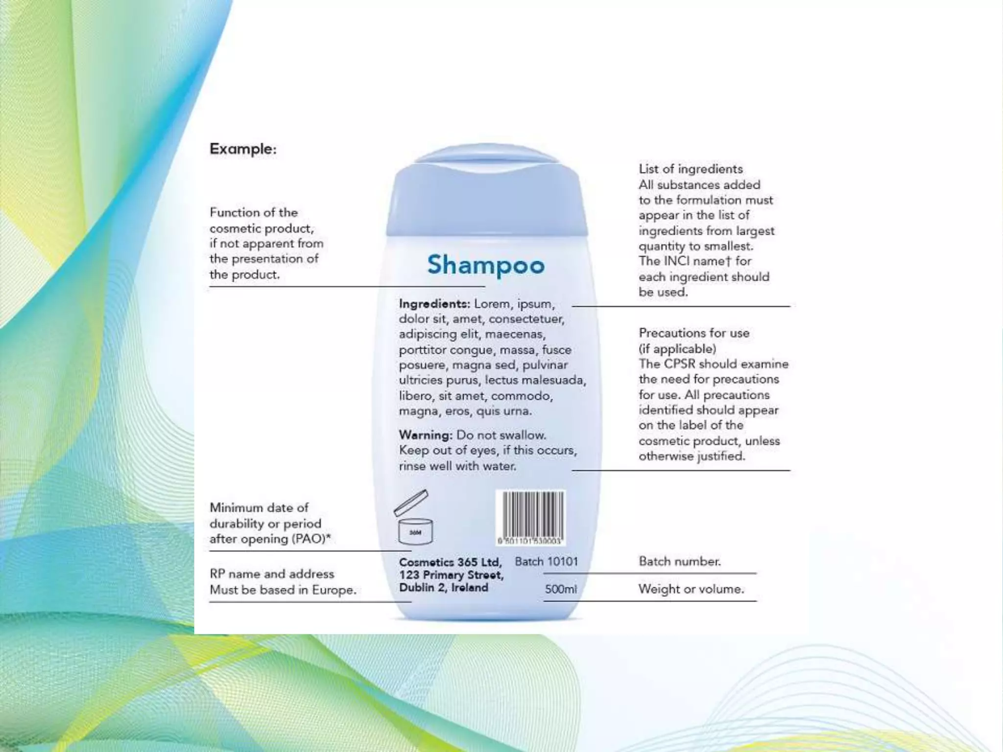 INDIAN REGULATORY REQUIREMENTS FOR LABELING OF COSMETICS | PPTX