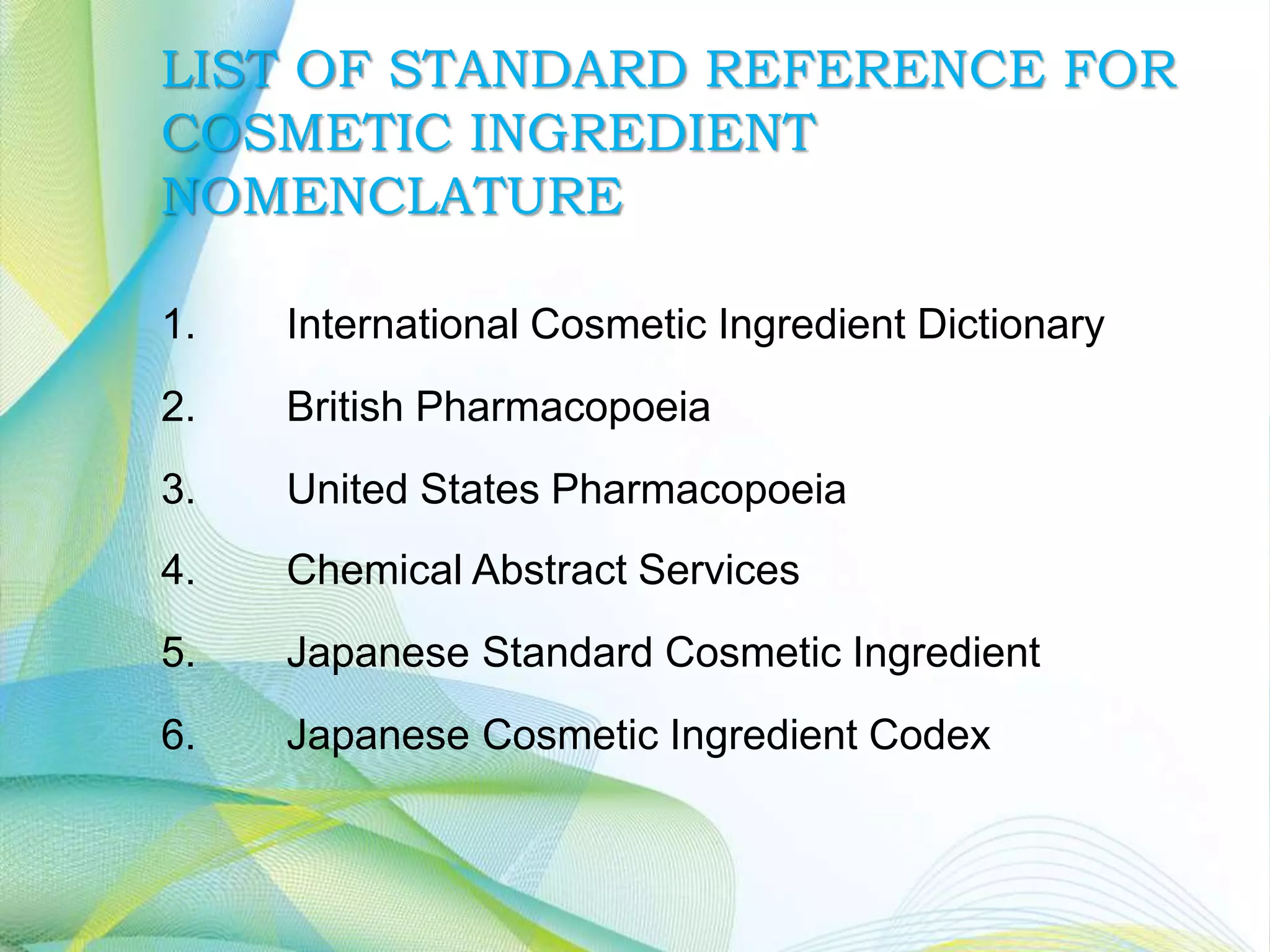 INDIAN REGULATORY REQUIREMENTS FOR LABELING OF COSMETICS | PPTX