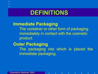 Labelling requirements cosmetics seminar | PPT
