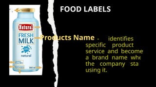 Processed Foods packaging and labelling. | PPTX