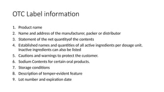 Labelling of dispense pharmaceuticals medication | PPT