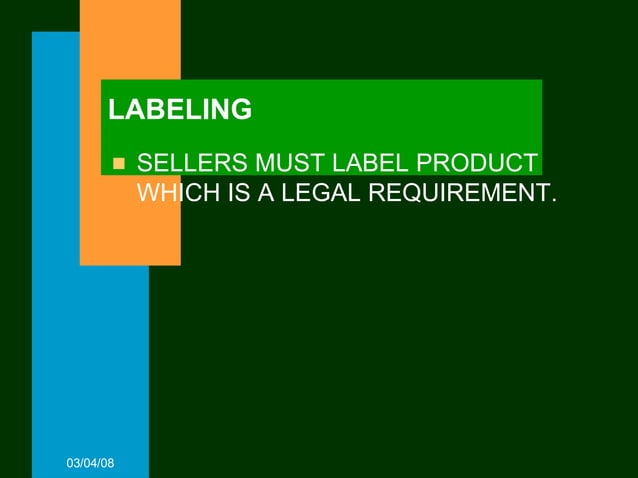 Labelling And Packing | PPS | Business | Business and Finance