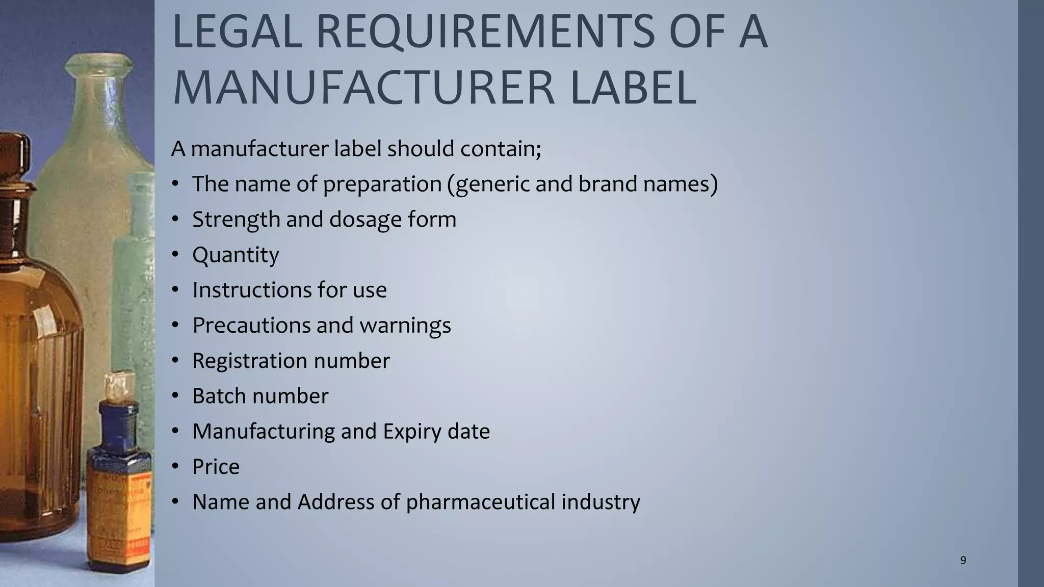 Labelling and administration of medicines | PPTX