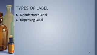 Labelling and administration of medicines | PPTX