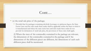 Labelling, Packing and Marking guidelines | PPT