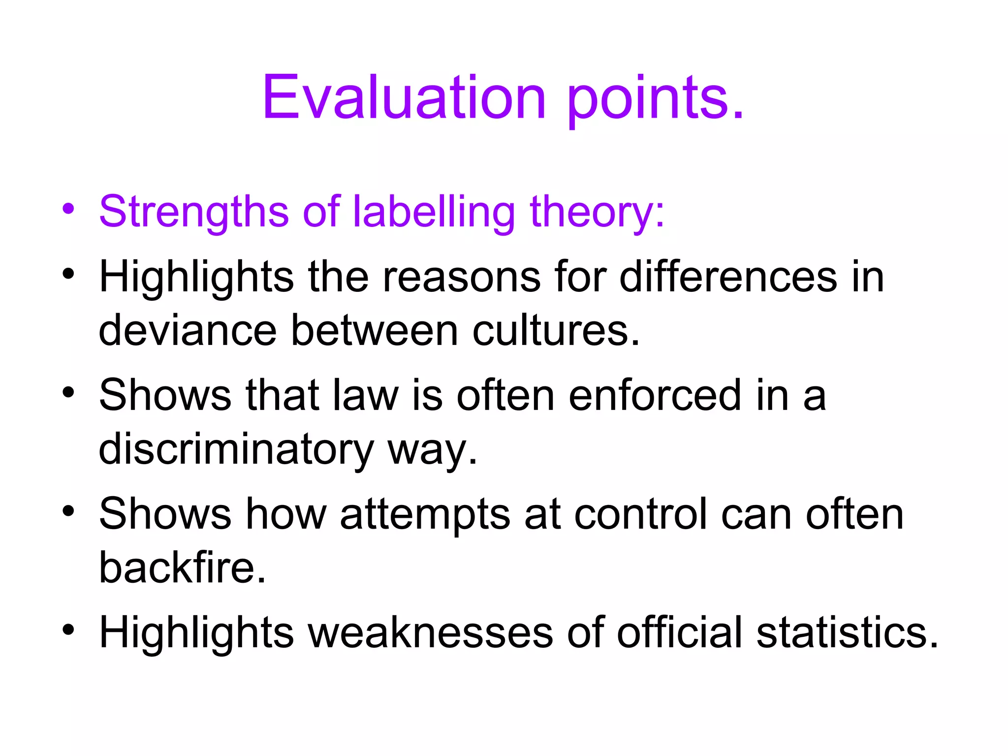 Labelling theories of Crime | PPT
