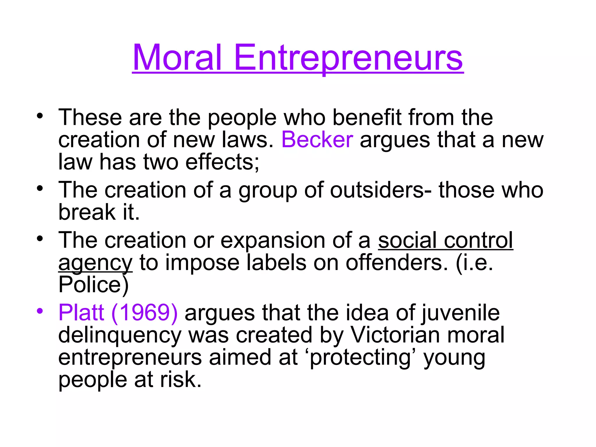 Labelling theories of Crime | PPT | Crime & Harmful Acts to Individuals ...