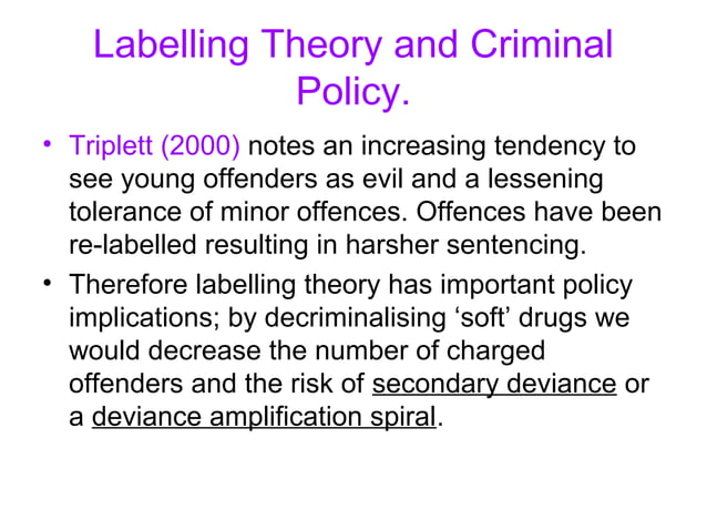 Labelling theories of Crime | PPT | Crime & Harmful Acts to Individuals ...
