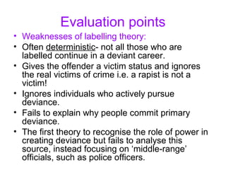 Labelling theories of Crime | PPT