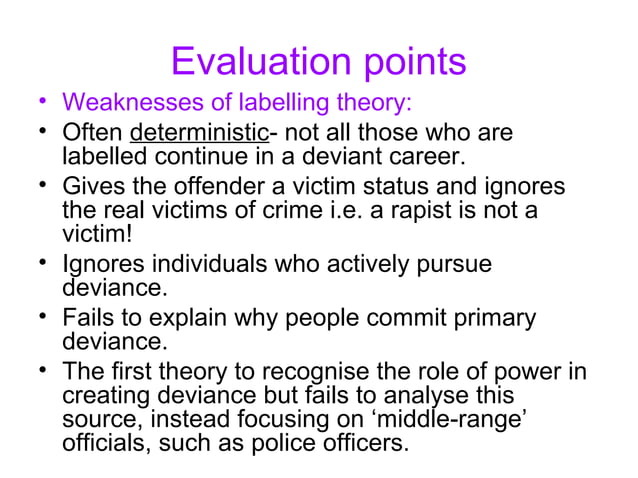 Labelling theories of Crime | PPT | Crime & Harmful Acts to Individuals ...