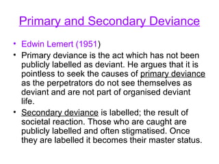 Labelling theories of Crime | PPT