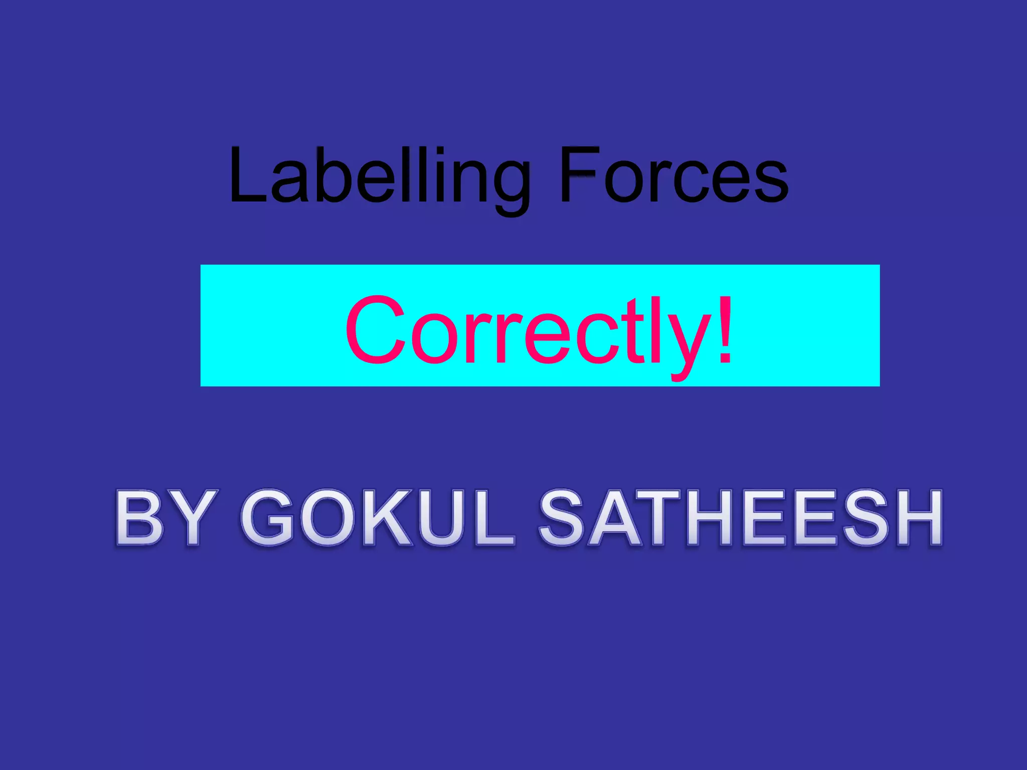 Labelling forces | PPT