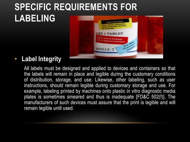 Pharmaceutical Labelling Gp B | PPT