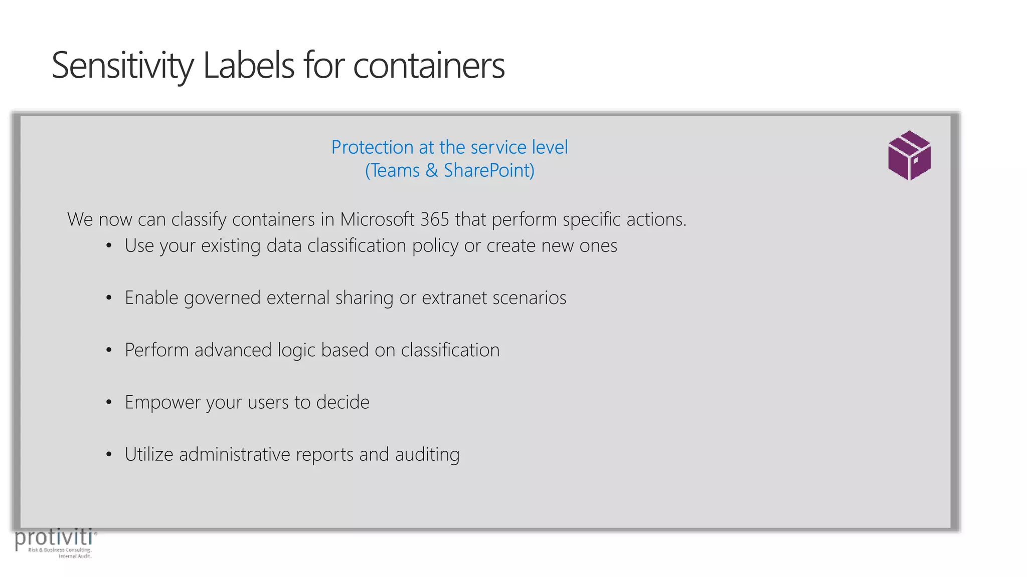 Labelling in Microsoft 365 - Retention & Sensitivity | PPTX