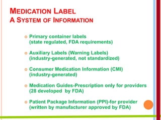 Labelling of drugs cosmetics nd biotech | PPTX