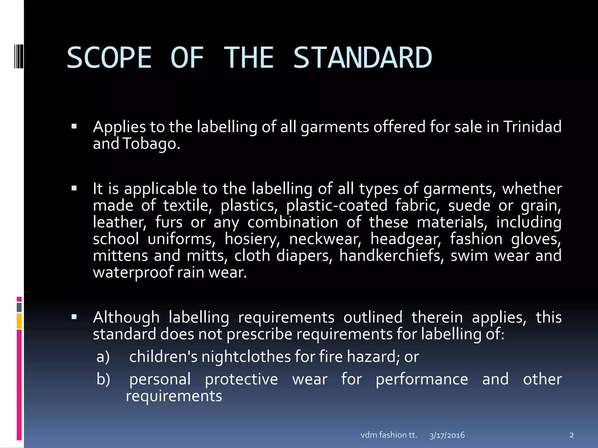 Labelling of Garments by Violet Davis-Maurice | PPTX