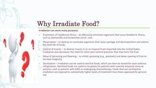 Labelling of irradiated food and organic food | PPTX
